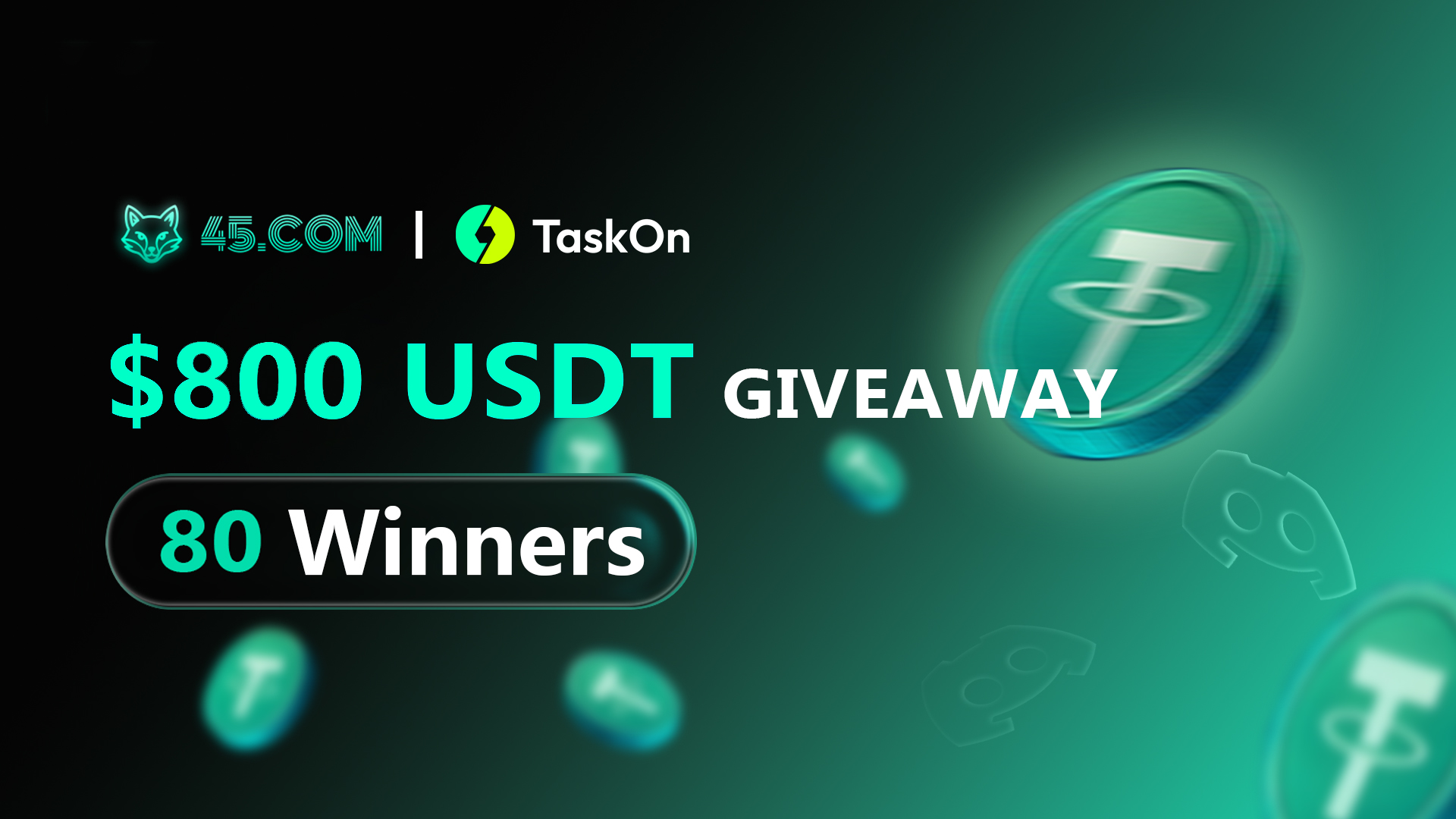 🔥Lucky45 $800 USDT Giveaway🔥 - TaskOn Quest